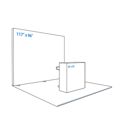 10x10 Booth Backlit Display Kit 01 – PIXLIP USA
