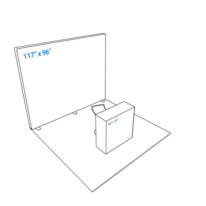 10x10 Booth Backlit Display Kit 01 – PIXLIP USA