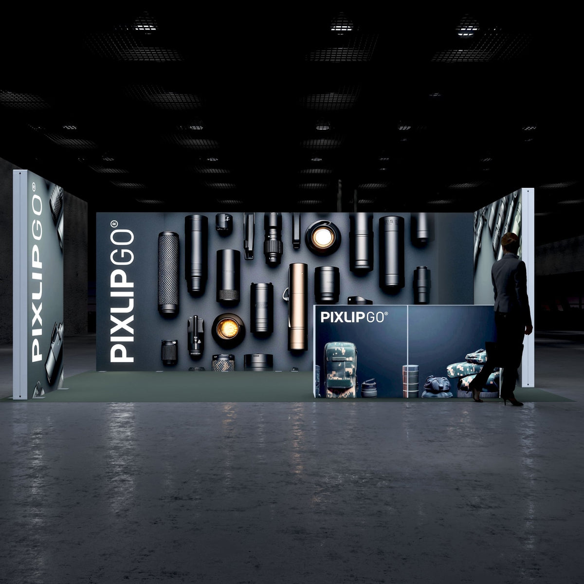 10x20 Booth Backlit Display Kit 02 – PIXLIP USA