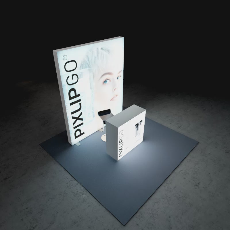 10x10 Booth Backlit Display Kit 04 – PIXLIP USA
